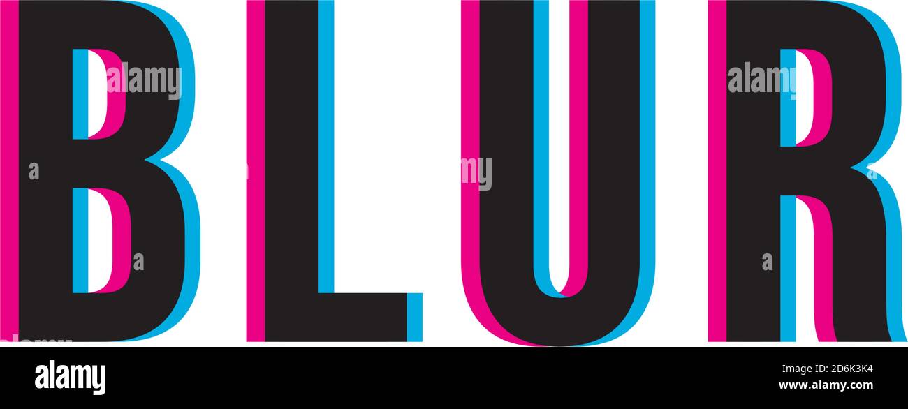 Identity design about blur text concept. simple element illustration ...