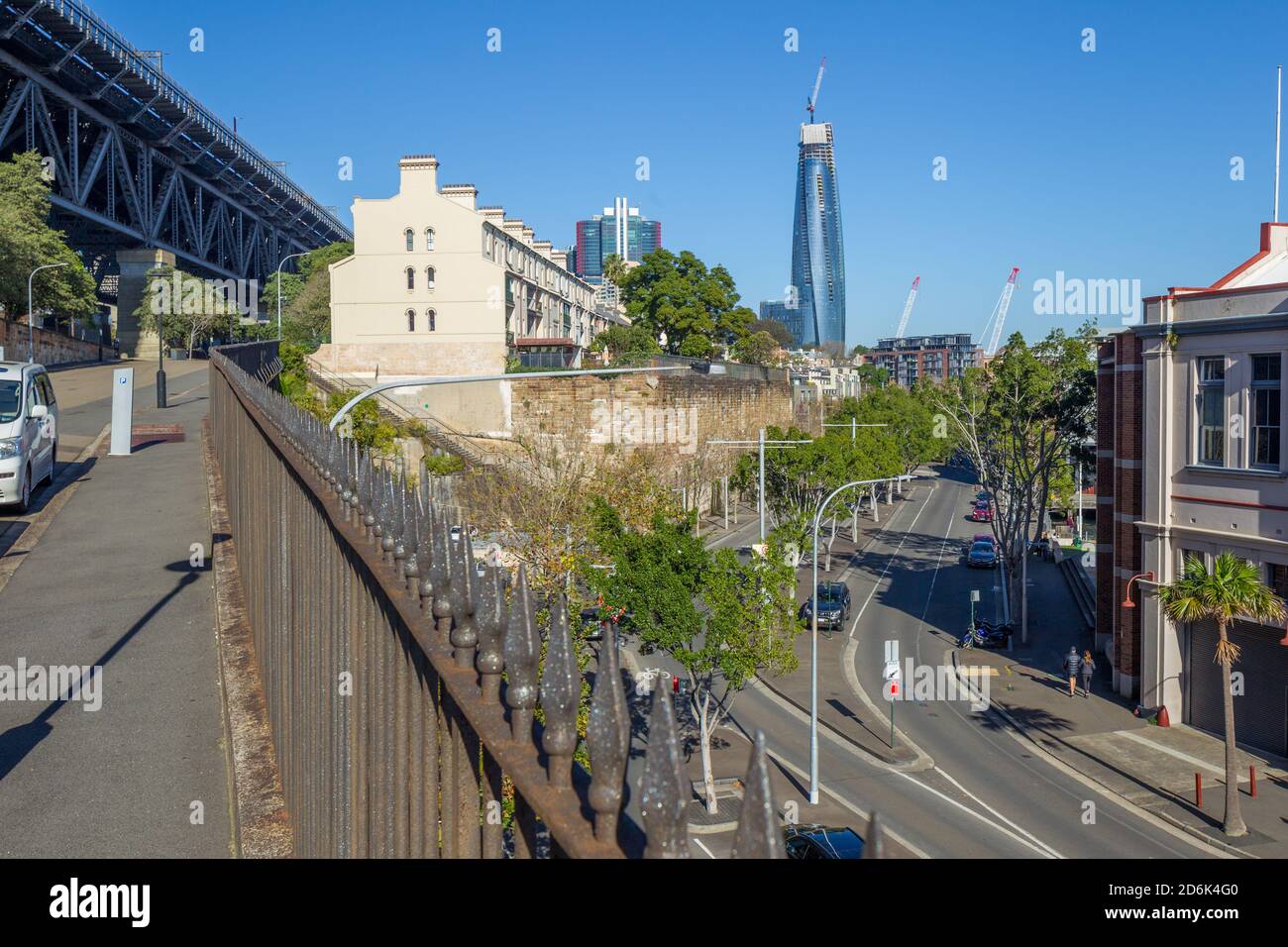 Construction of the new suburb of Barangaroo in Sydney, Australia, seen ...