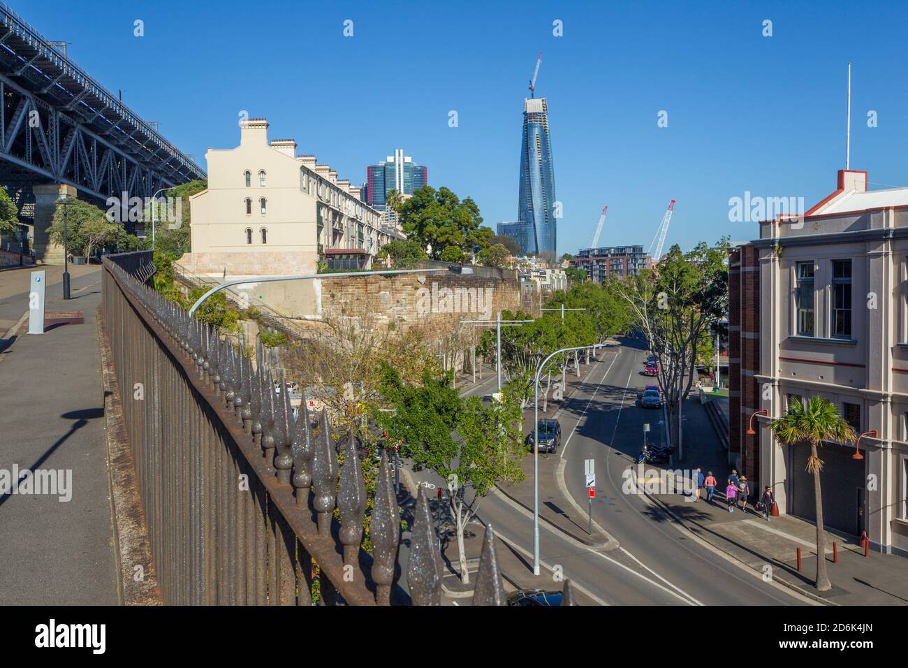 Construction of the new suburb of Barangaroo in Sydney, Australia, seen ...