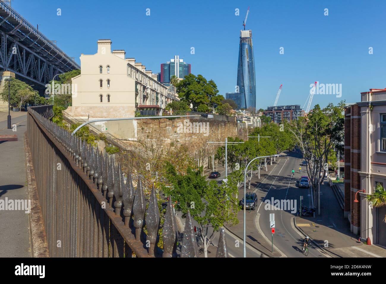 Construction of the new suburb of Barangaroo in Sydney, Australia, seen ...