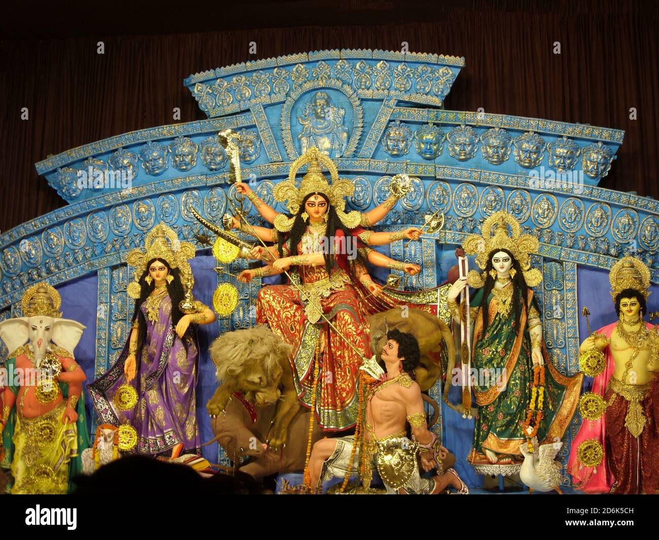durga idol of kolkata durga puja festival Stock Photo - Alamy