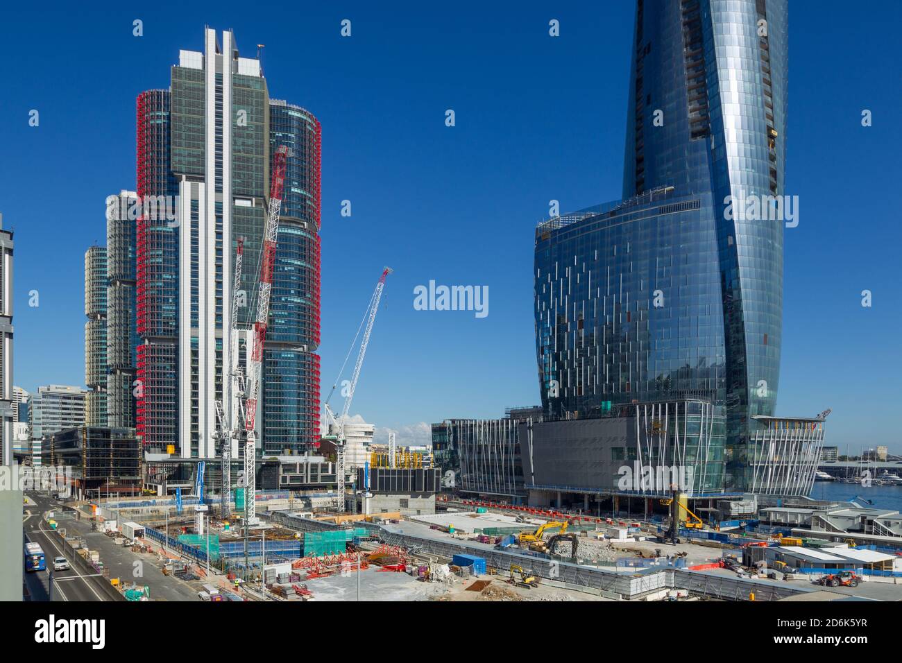 Barangaroo skyline from darling harbour hi-res stock photography and ...