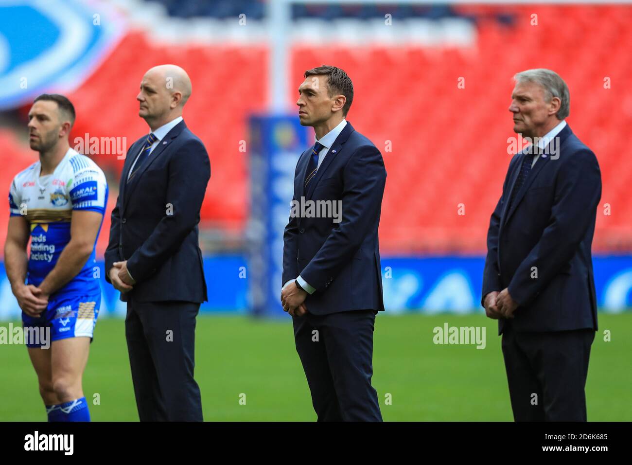 Richard Agar (Coach) (L), Kevin SInfield (Director of Rugby) (M) and ...