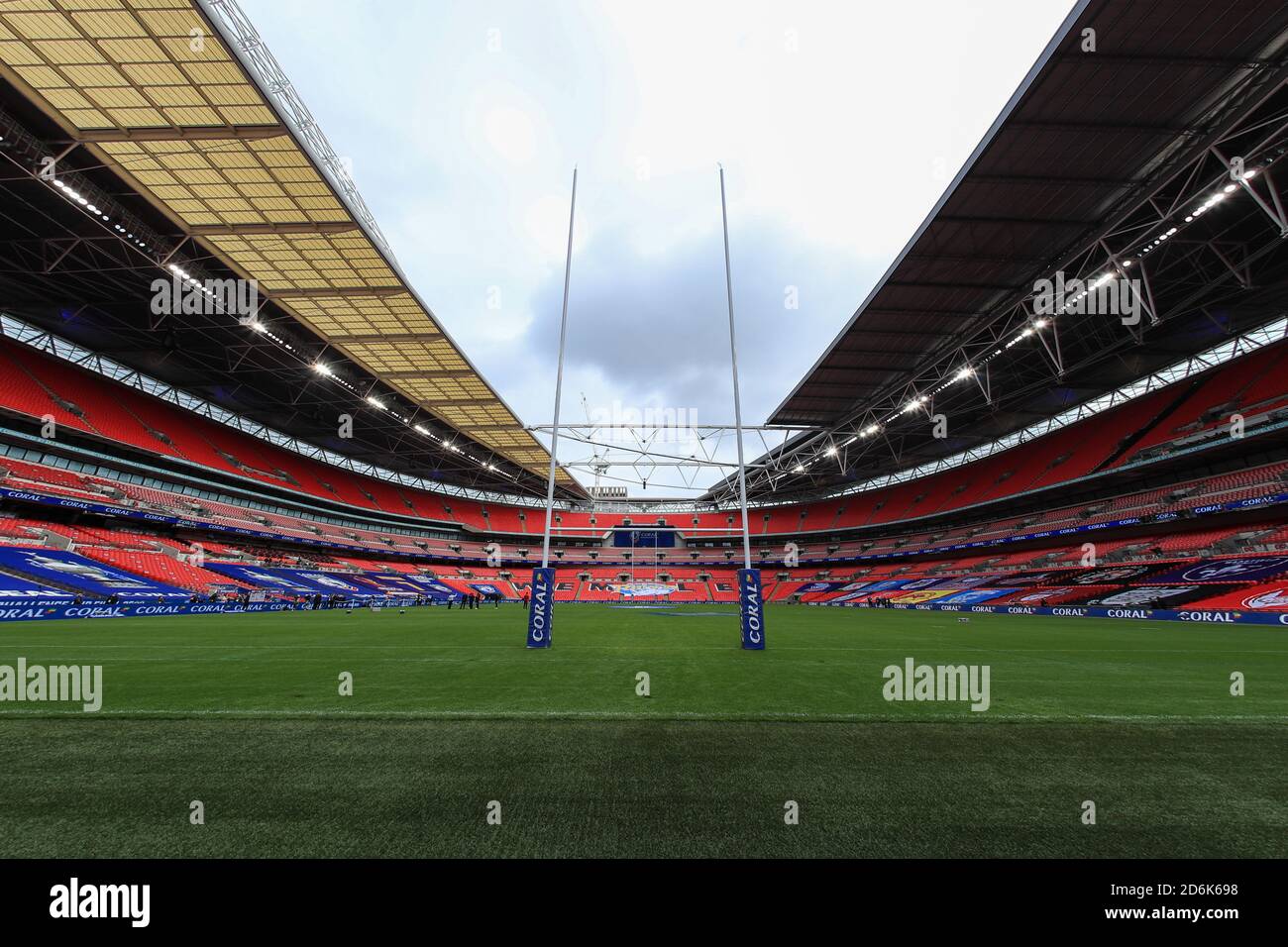 A general view of Wembley Stadium, venue for todays game Stock Photo ...