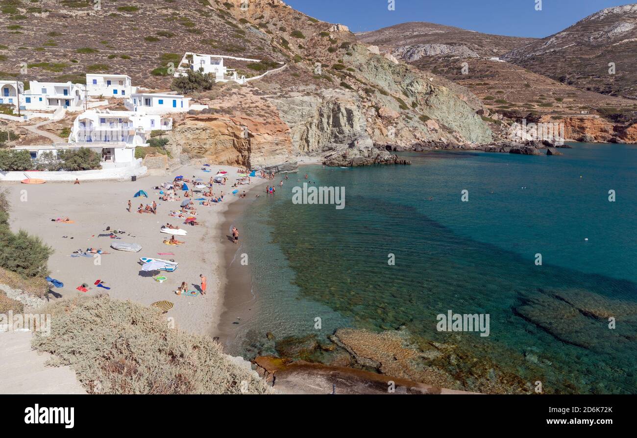 Agali beach in Folegandros island, Cyclades, Greece Stock Photo - Alamy