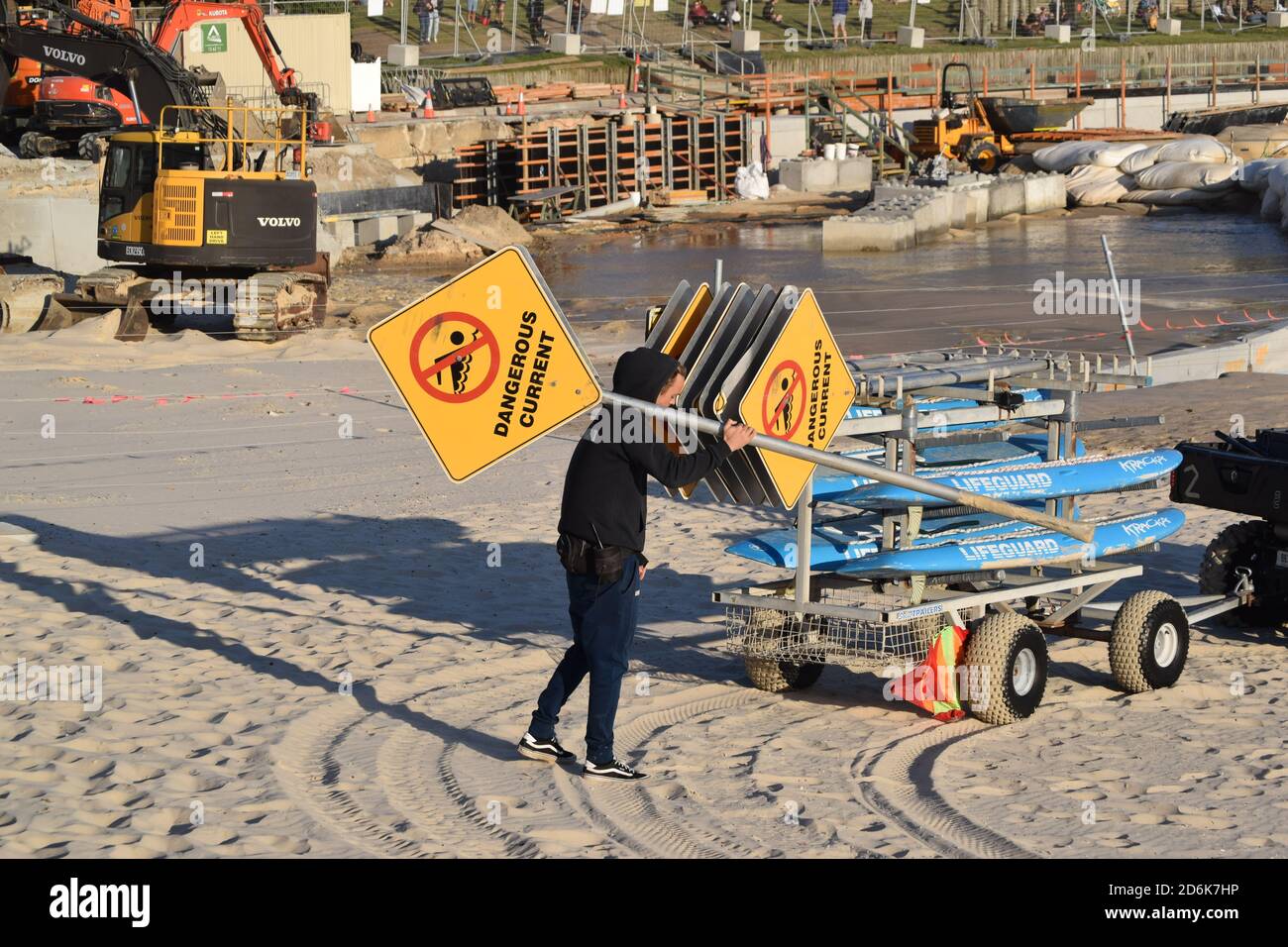 Safety sign beach hi-res stock photography and images - Alamy