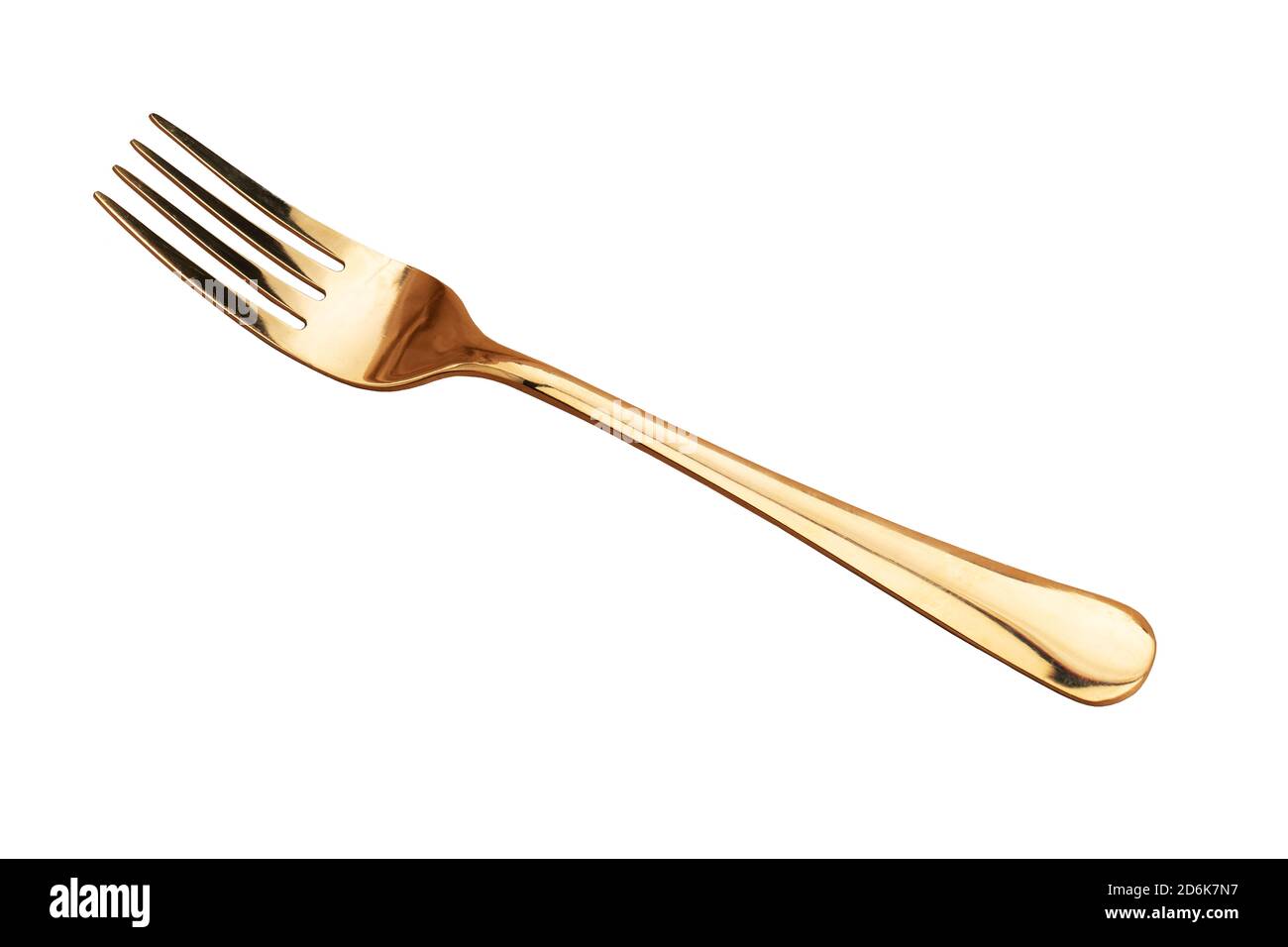 Gold fork Cut Out Stock Images & Pictures - Alamy