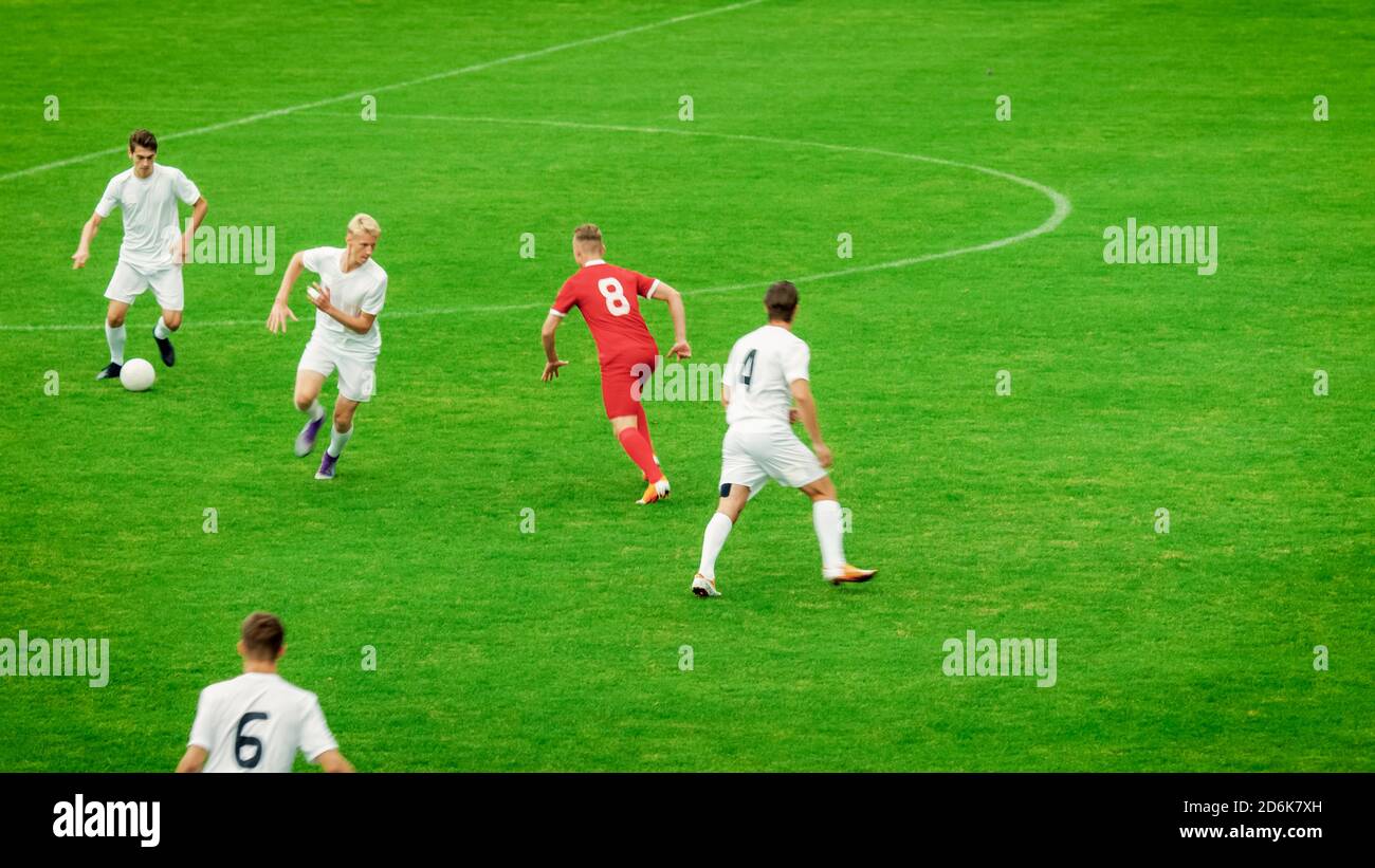 Successful soccer players running on hi-res stock photography and ...