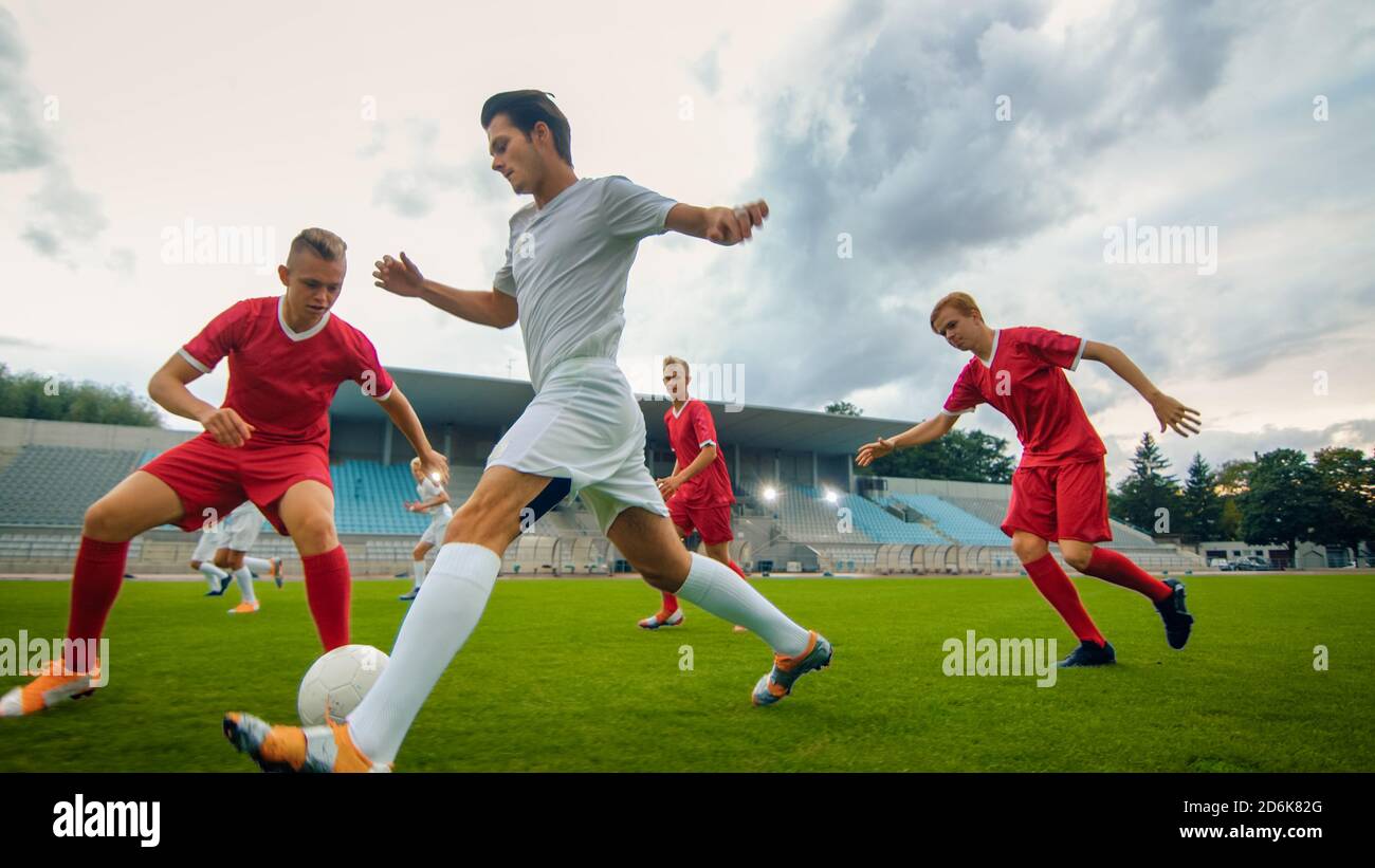 Football soccer tackle hi-res stock photography and images - Alamy