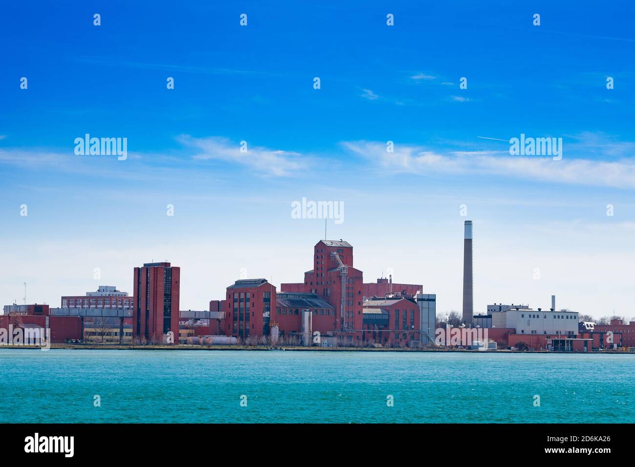 Hiram Walker and Sons Limited Windsor factory, Ontario, Canada view ...