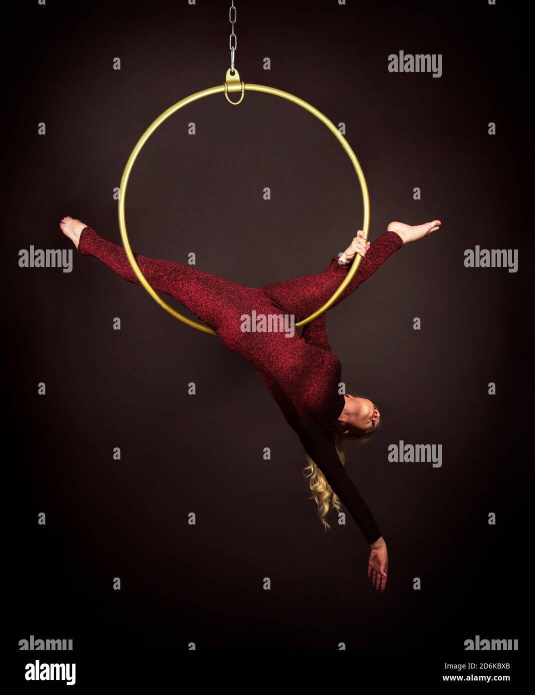 Woman gymnast in red suit hi-res stock photography and images - Alamy