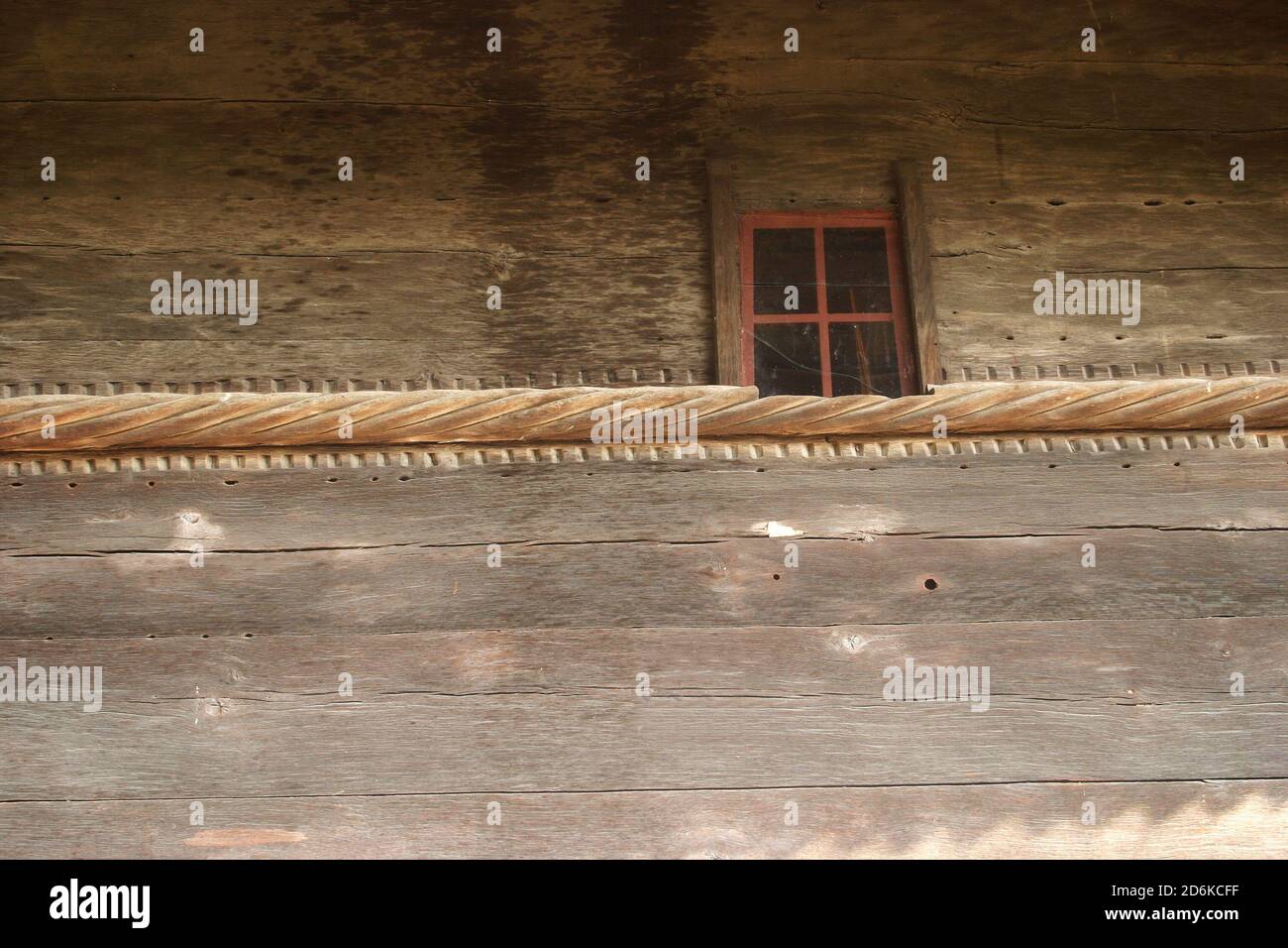 The 18th century Christian Orthodox wooden church in Leleasca, Olt ...