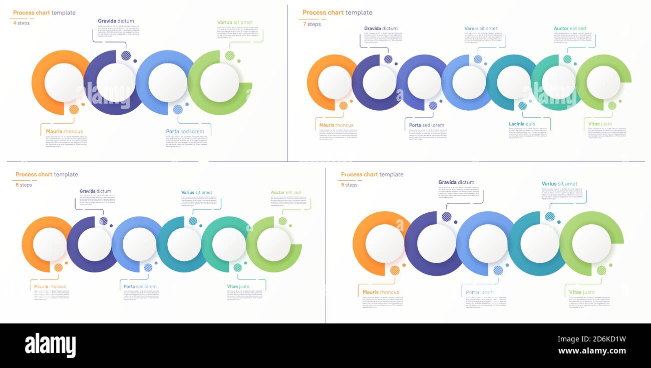 Vector process chart design, modern template for creating infographics ...