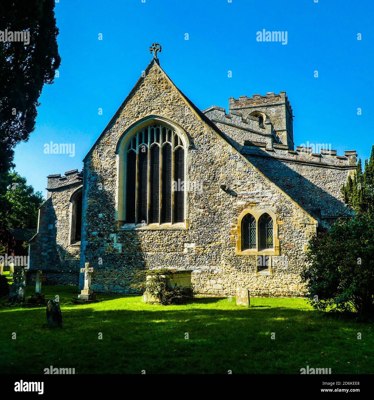 Closeup of Parish Church of St Mary the Virgin, Linton Stock Photo - Alamy