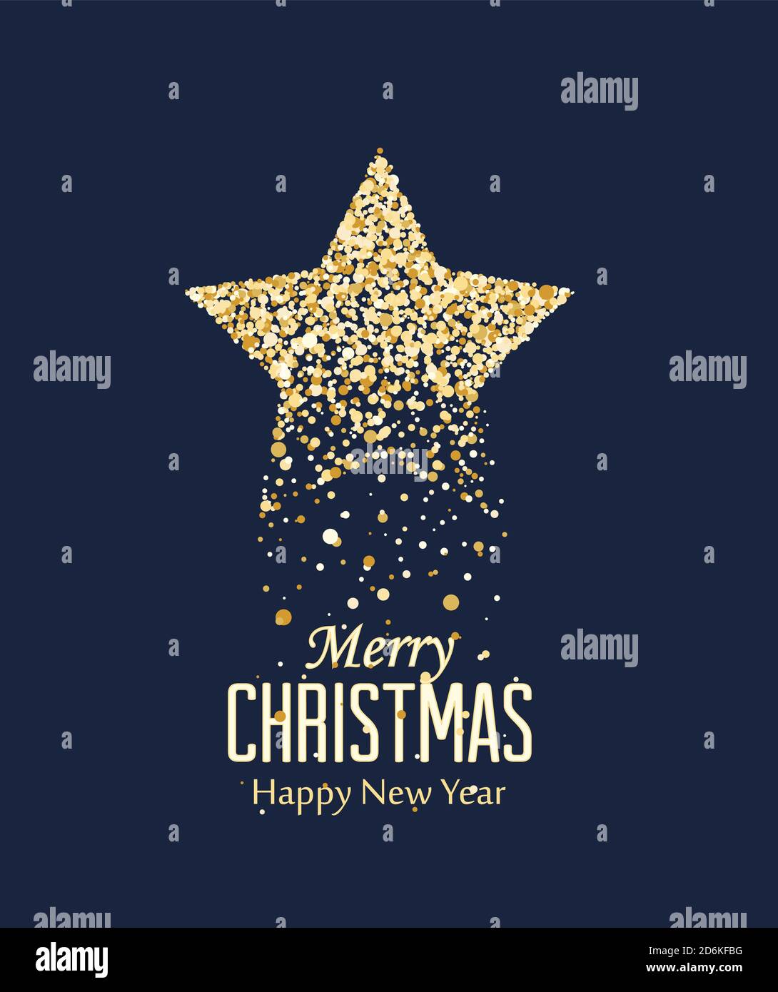 Christmas decorations golden star Stock Vector Images - Alamy
