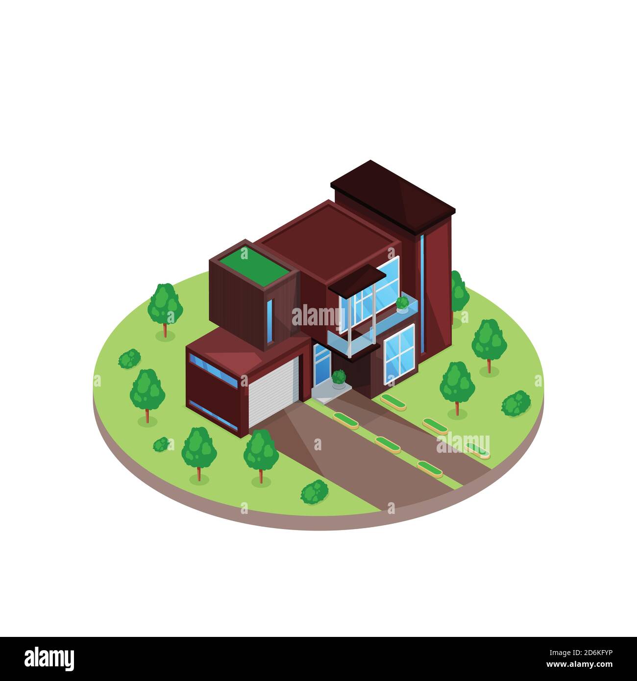 Construction wooden cottage green Stock Vector Images - Alamy