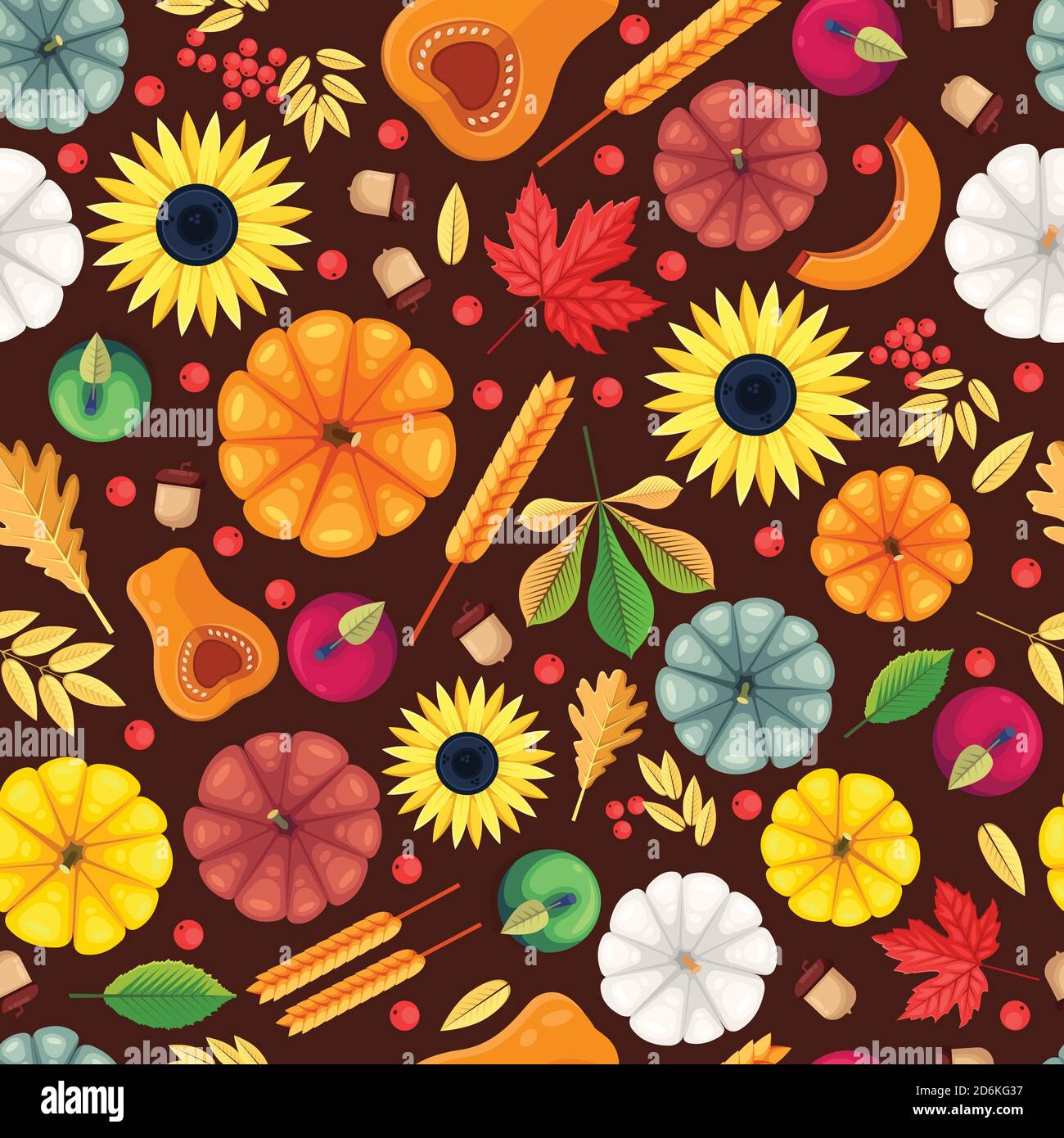 Vector pumpkin seamless pattern Stock Vector Images - Alamy
