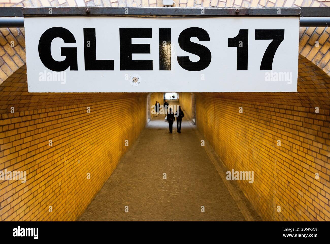 18 October 2020, Berlin: At Grunewald station there is a sign with the ...