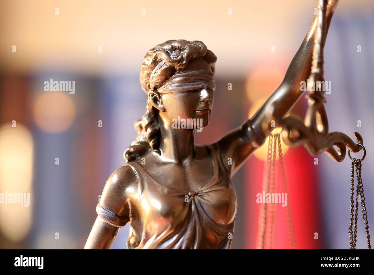 Close-up of a Justitia as a symbol for law, justice etc Stock Photo - Alamy