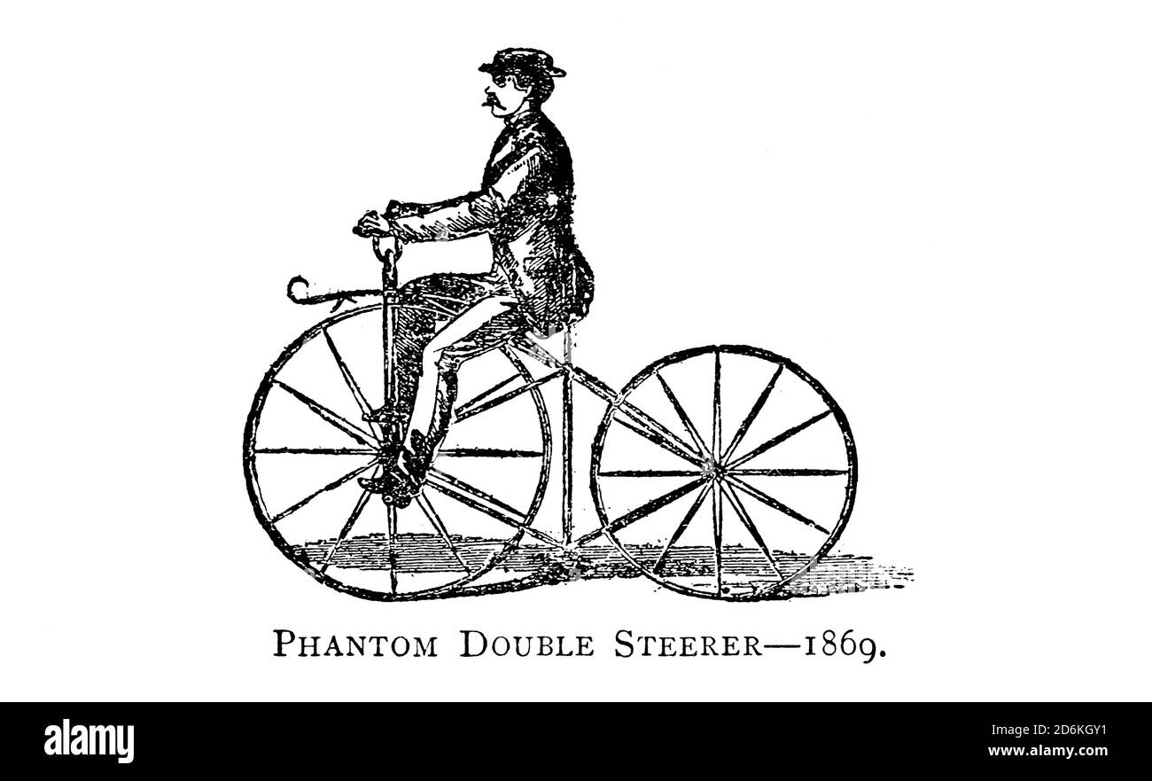 19th century cyclist with bicycle hi-res stock photography and images ...