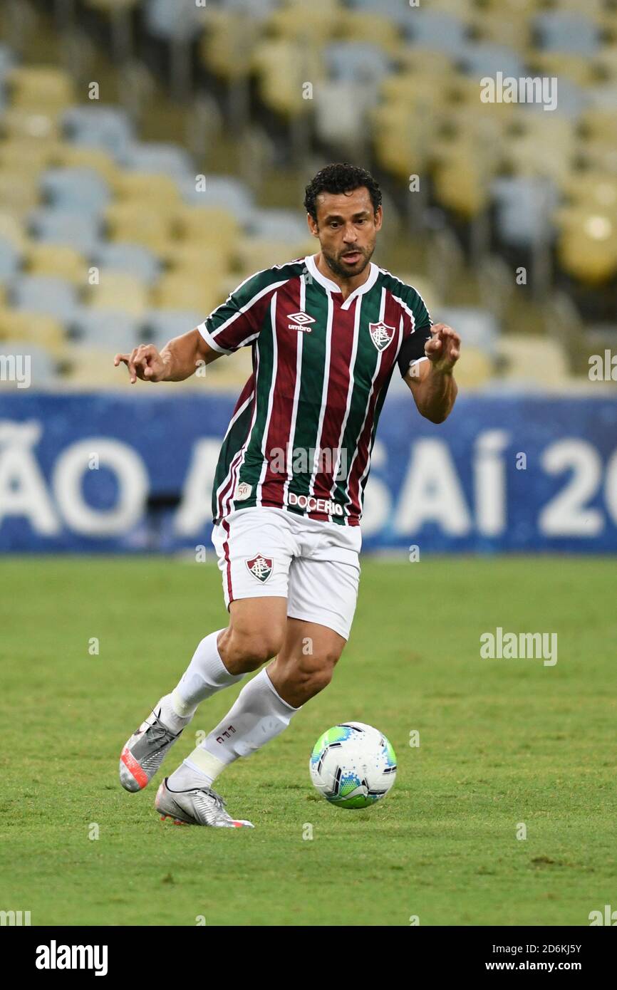 Rio, Brazil - october 17, 2020: Fred player in match between Fluminense ...