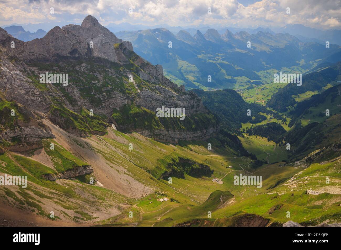 Mountains in Appenzeller Alps, Swiss Alps Stock Photo - Alamy
