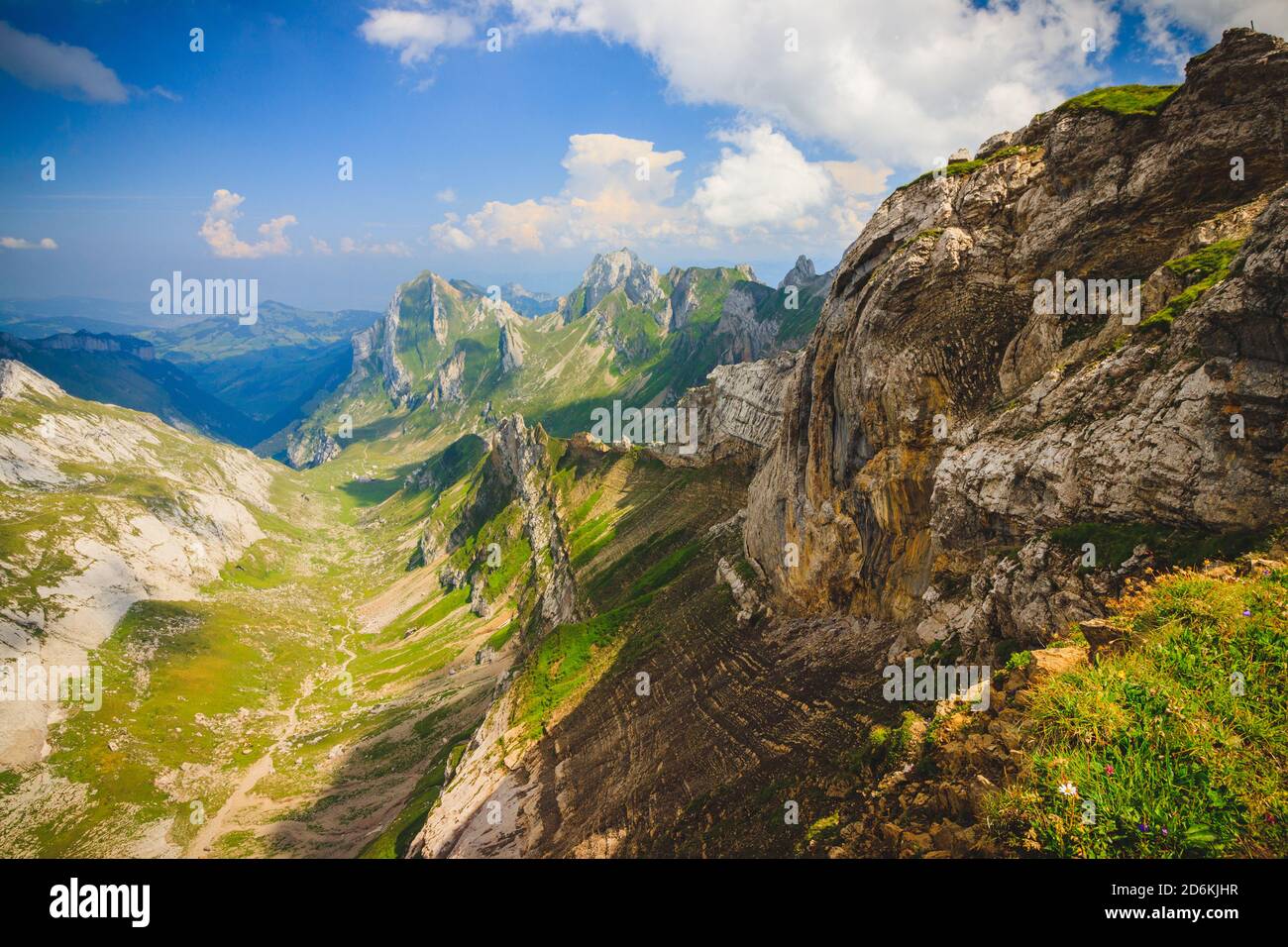 Mountains in Appenzeller Alps, Swiss Alps Stock Photo - Alamy