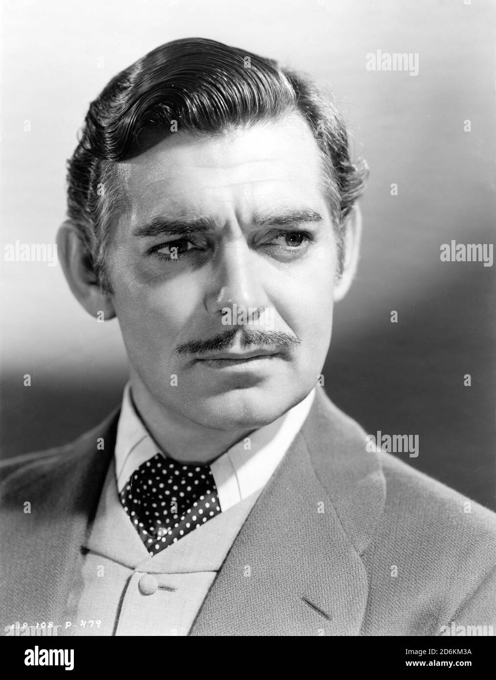 CLARK GABLE publicity portrait as Rhett Butler for GONE WITH THE WIND ...