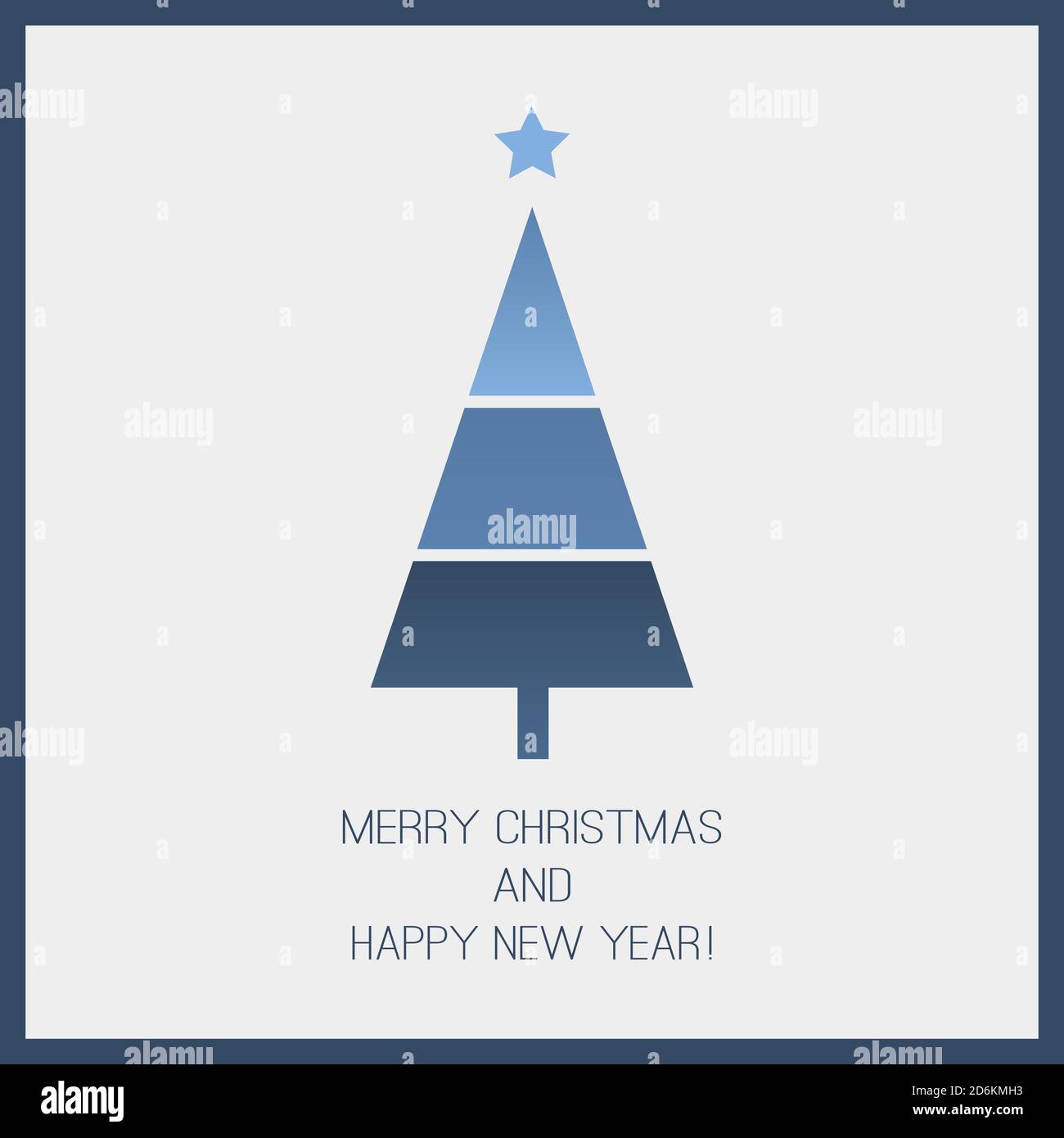 Blue Christmas Card Template Stock Vector Image & Art - Alamy