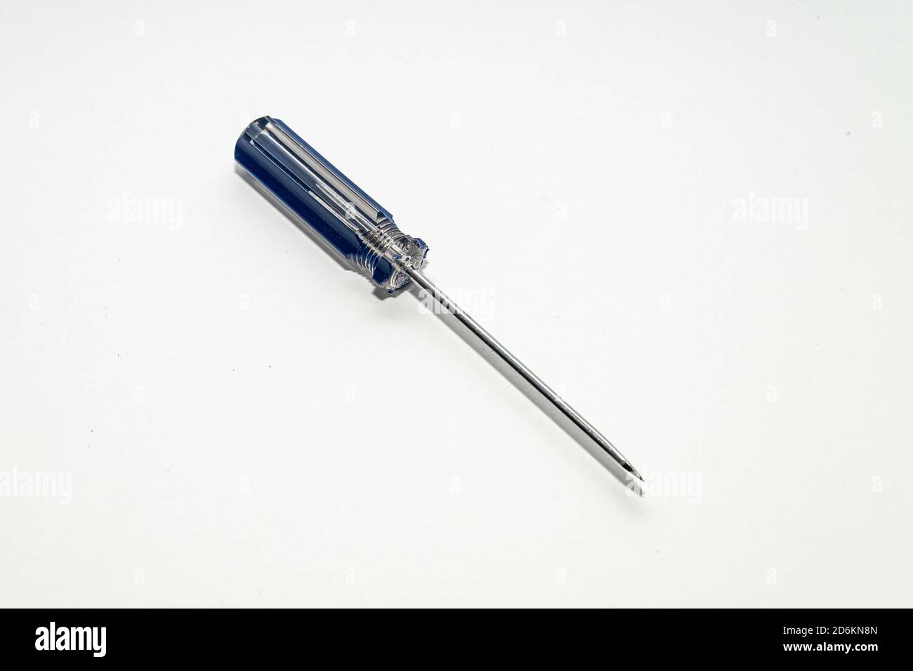 Blue screwdriver isolated on a white background Stock Photo - Alamy