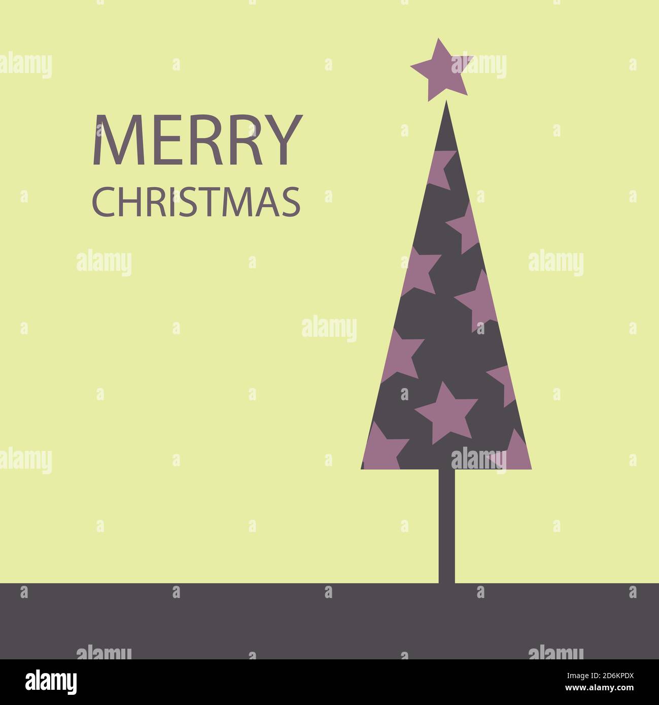 Christmas Tree Card Background Stock Vector Image & Art - Alamy