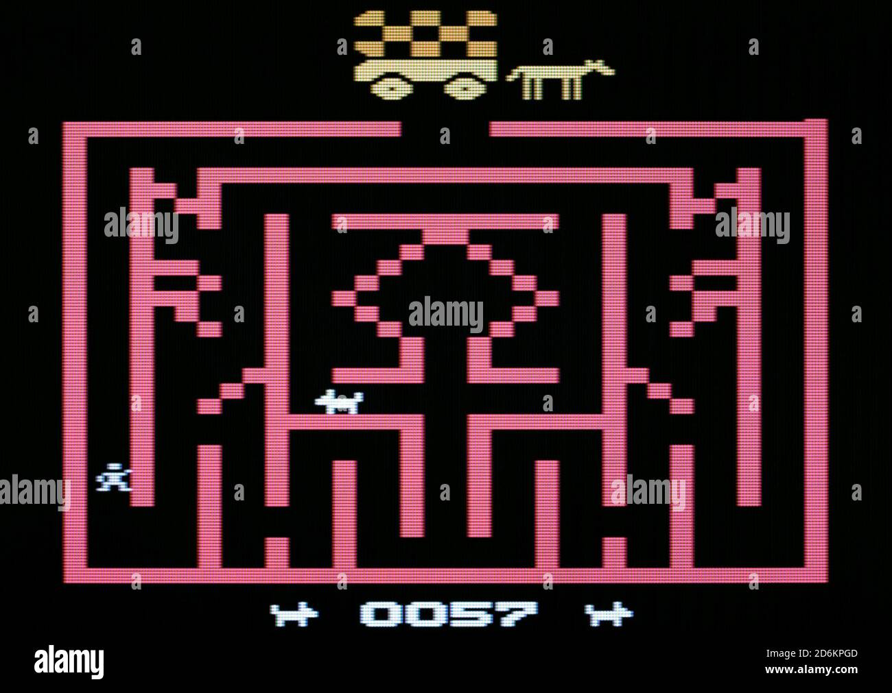 Chase The Chuckwagon - Atari 2600 VCS Videogame - Editorial use only ...