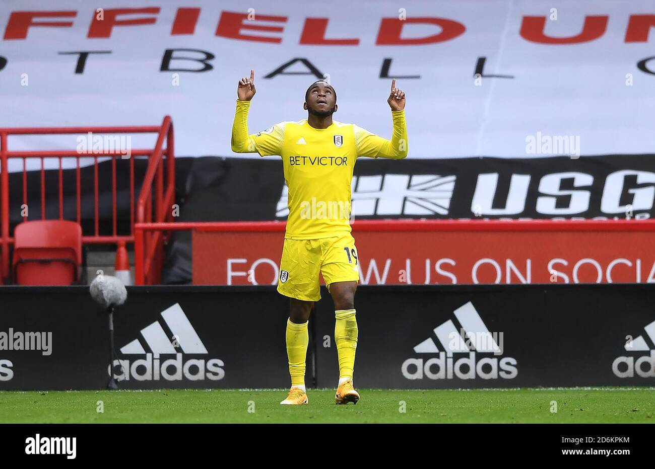Fulhams ademola lookman celebrates scoring hi-res stock photography and ...