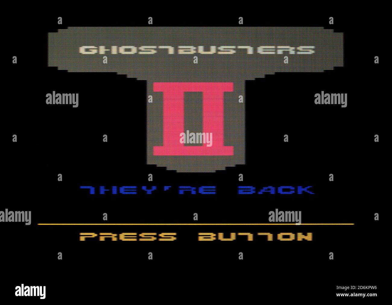 Ghostbusters II - Atari 2600 VCS Videogame - Editorial use only Stock ...
