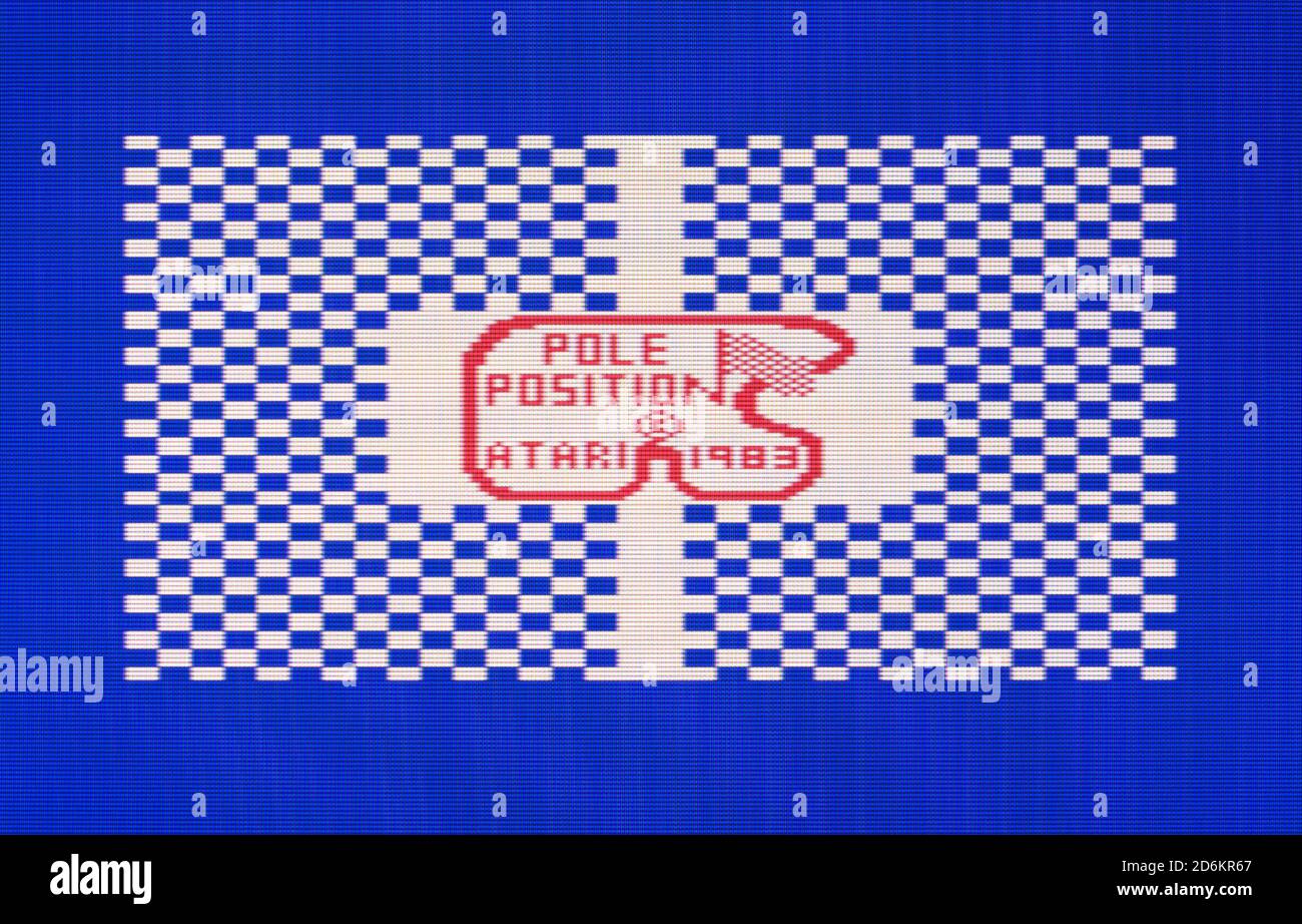 Pole Position - Atari 2600 VCS Videogame - Editorial use only Stock ...