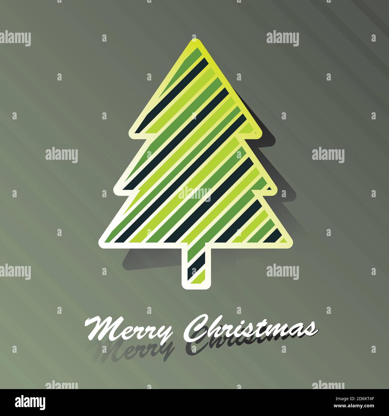 Christmas tree card Stock Vector Image & Art - Alamy