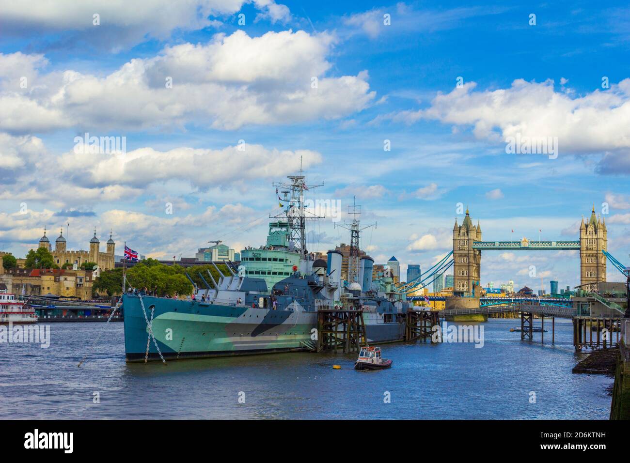 HMS Belfast-9-deck WWII warship-turned-museum with naval guns ...