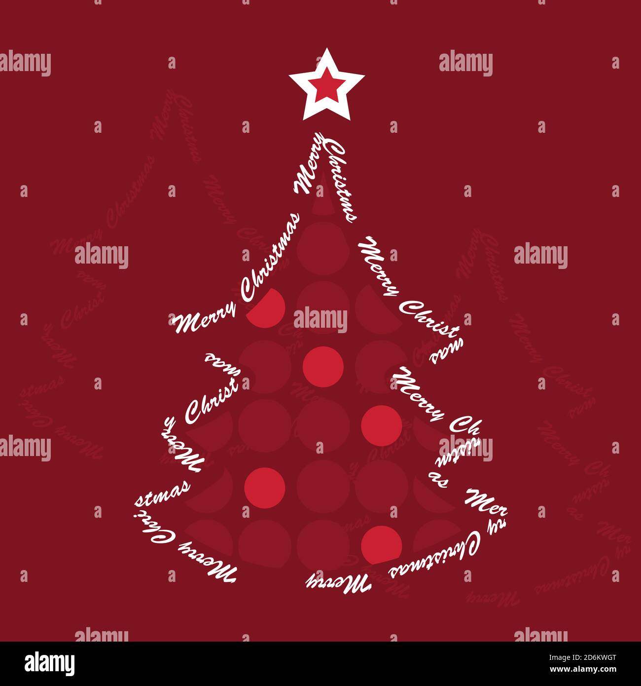 Christmas tree card Stock Vector Image & Art - Alamy