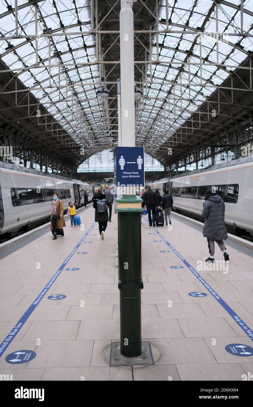 Manchester / United Kingdom - October 17, 2020: Manchester Piccadilly ...