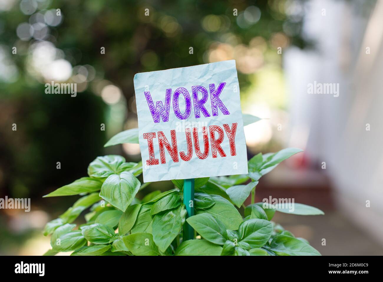Word writing text Work Injury. Business photo showcasing Accident in ...