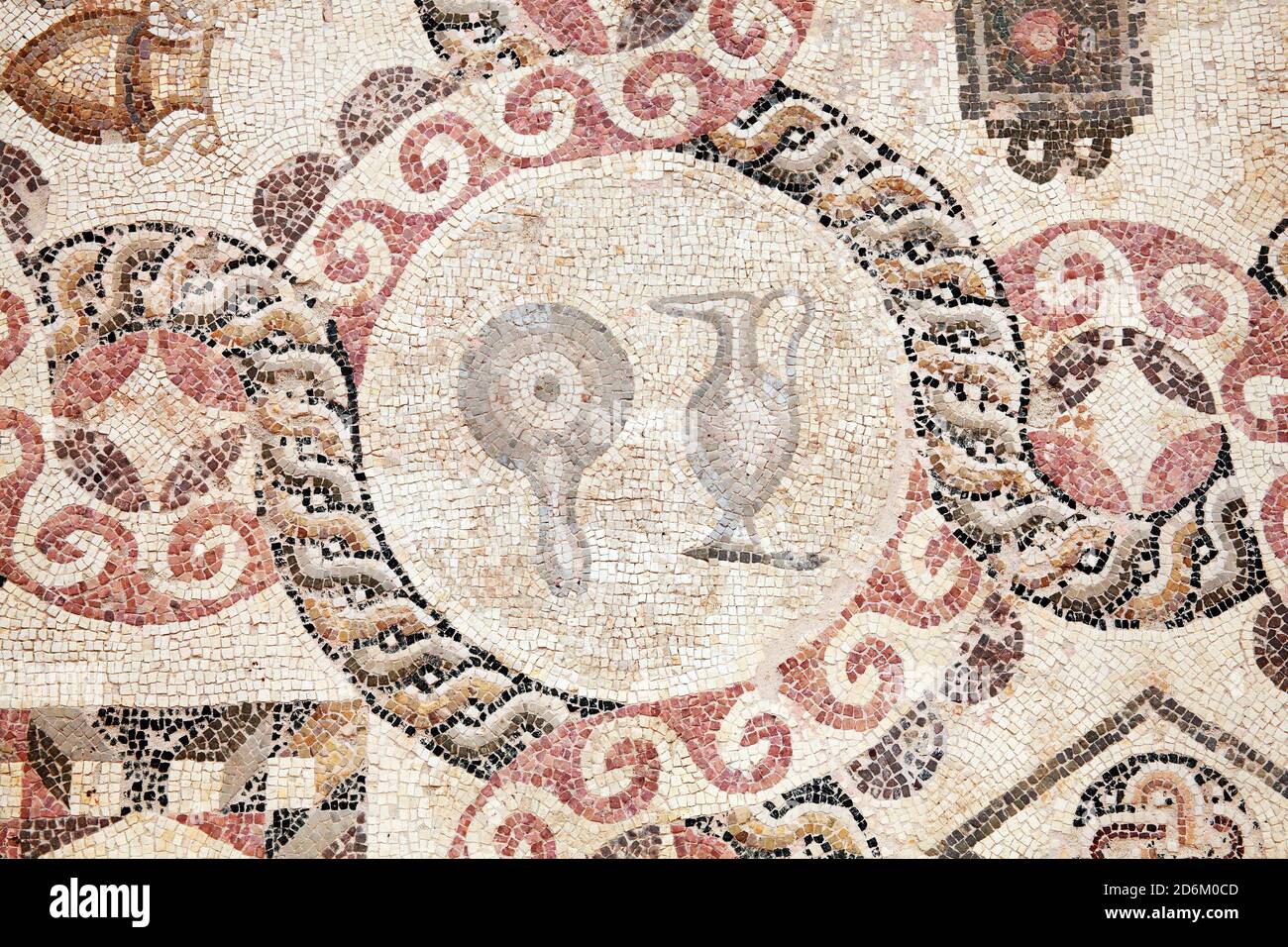 Abstract 2nd century Roman mosaic border background Stock Photo - Alamy