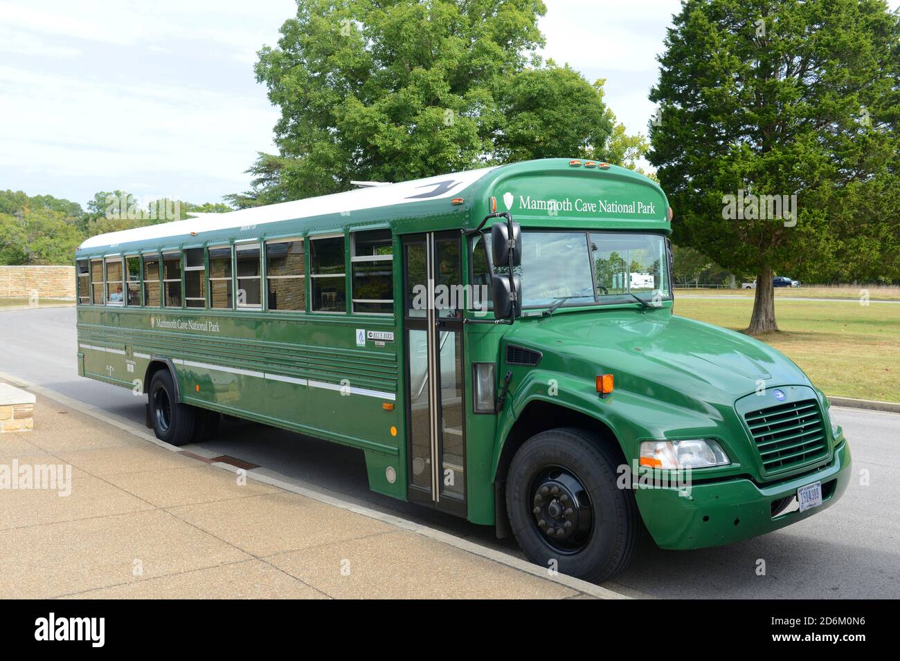 Shuttle Bus in Mammoth Cave National Park near the visitors center ...