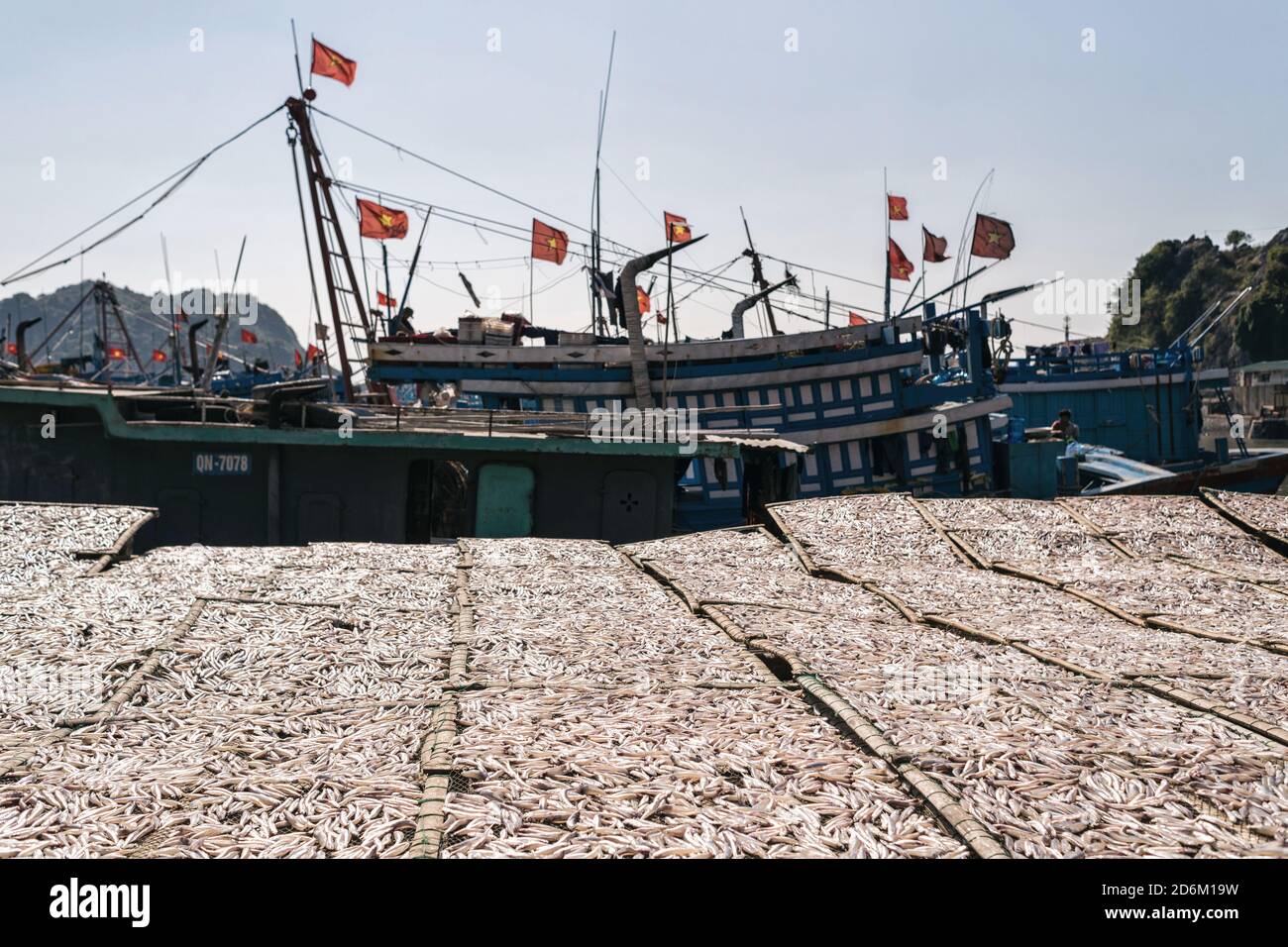 Drying fish floating village hi-res stock photography and images - Alamy
