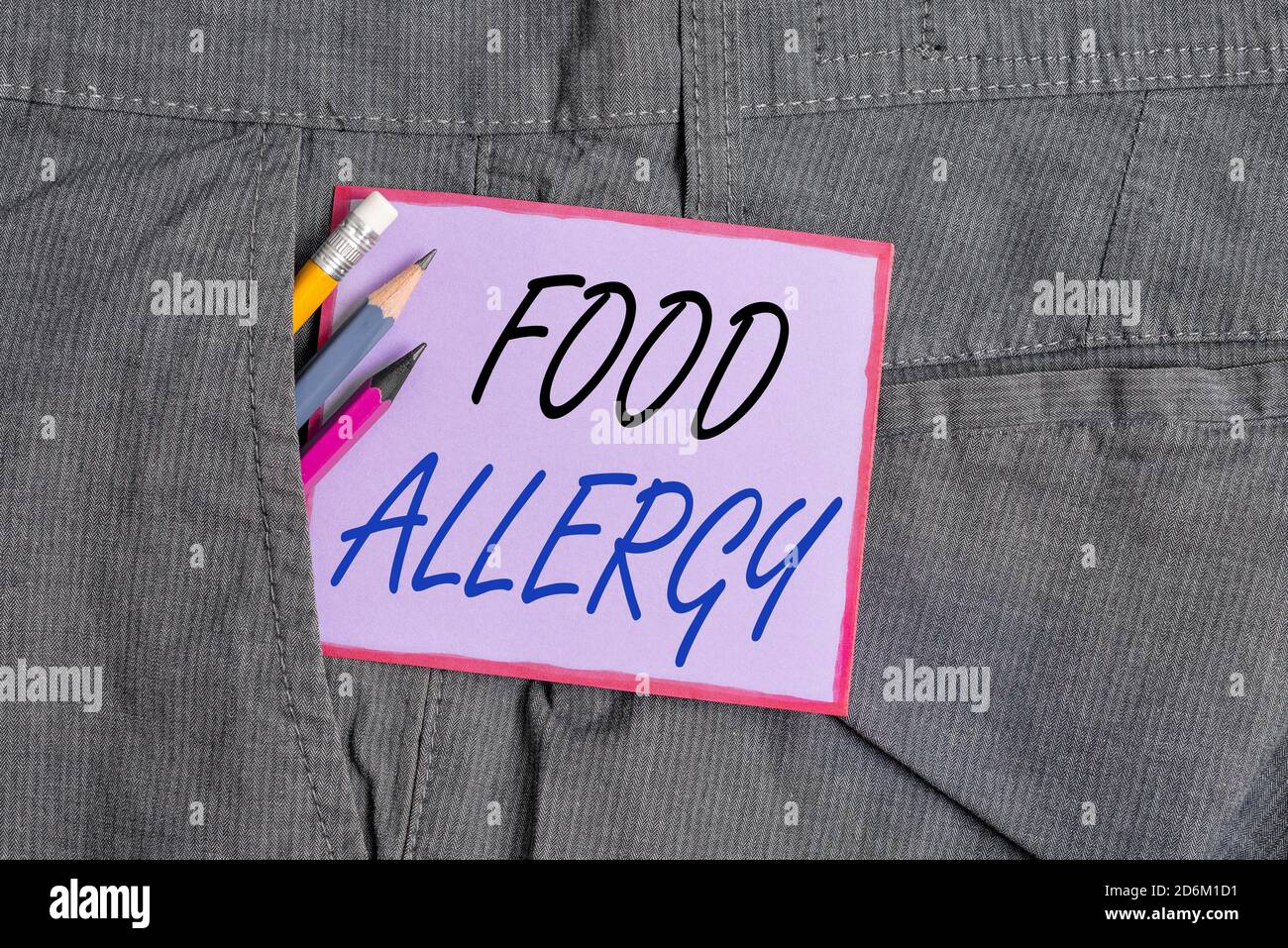Text sign showing Food Allergy. Business photo text abnormal immune ...