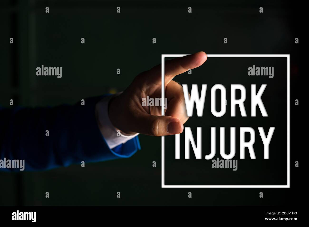 Text sign showing Work Injury. Business photo text Accident in job ...