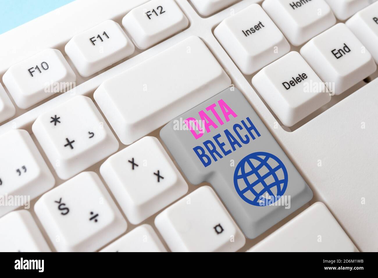 Writing note showing Data Breach. Business concept for security ...