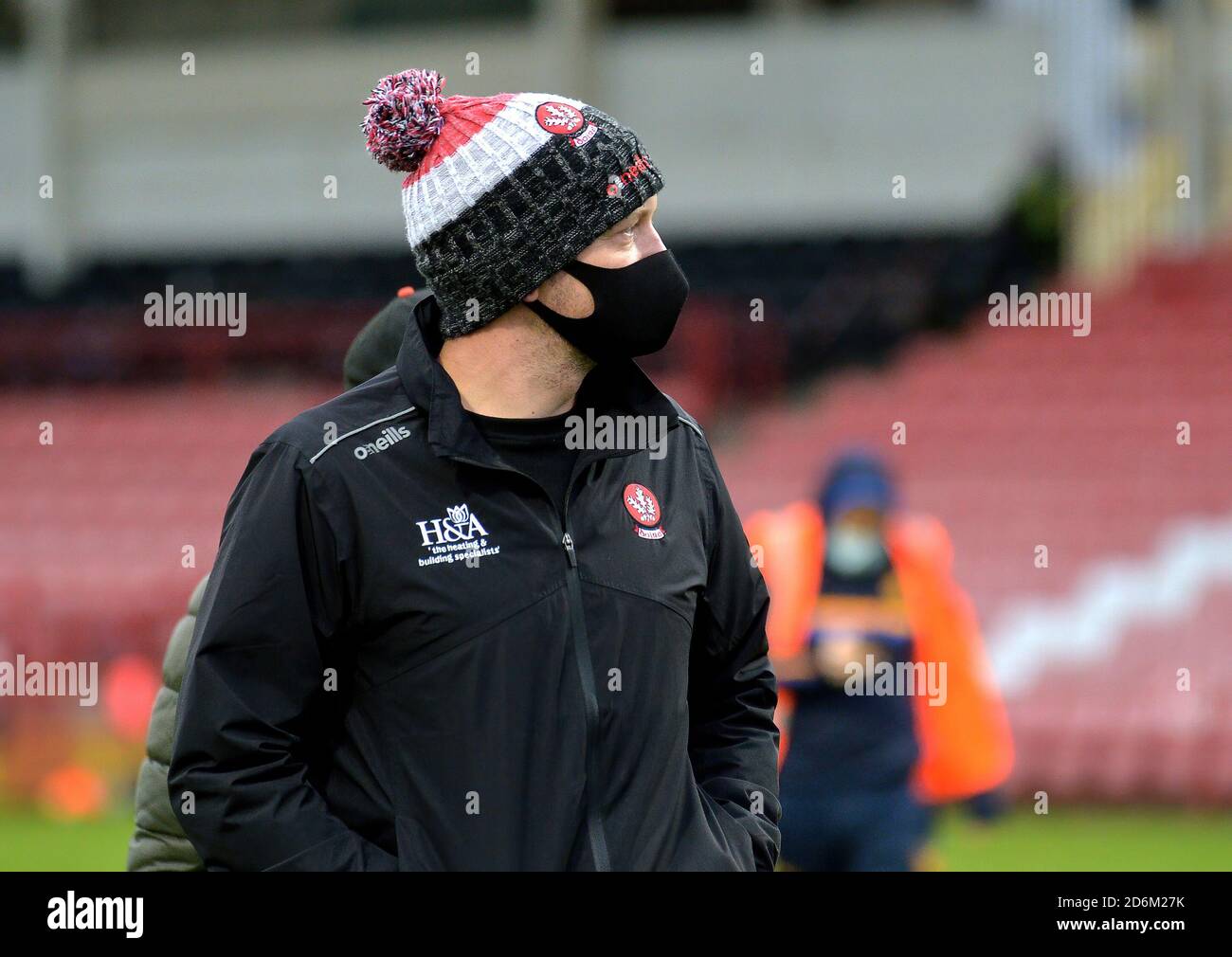 Derry club official wearing face masks at the Inter County Championship ...