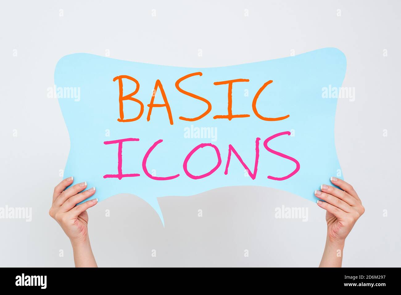 Conceptual hand writing showing Basic Icons. Concept meaning pictogram ...