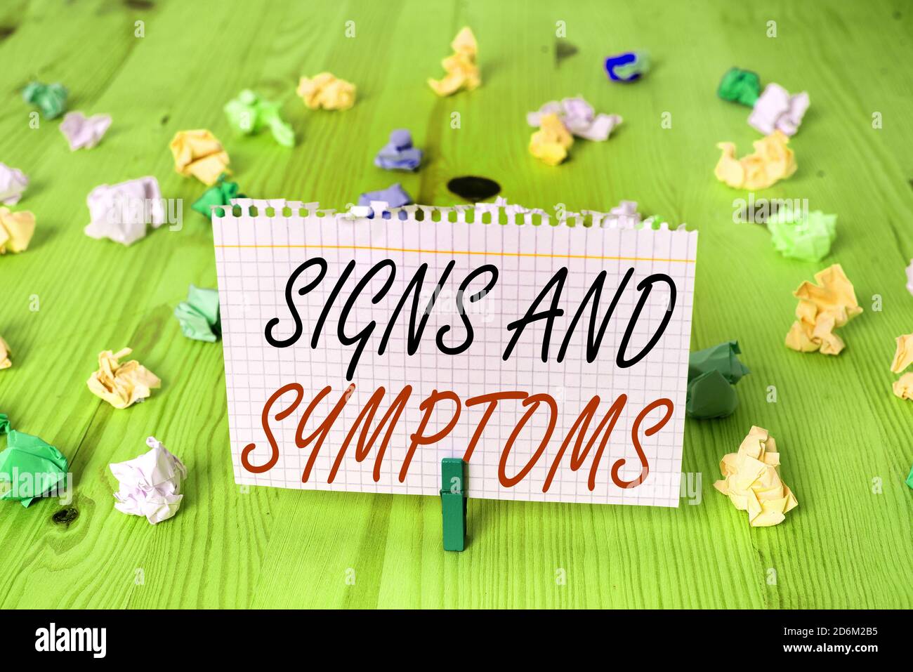 Conceptual hand writing showing Signs And Symptoms. Concept meaning ...