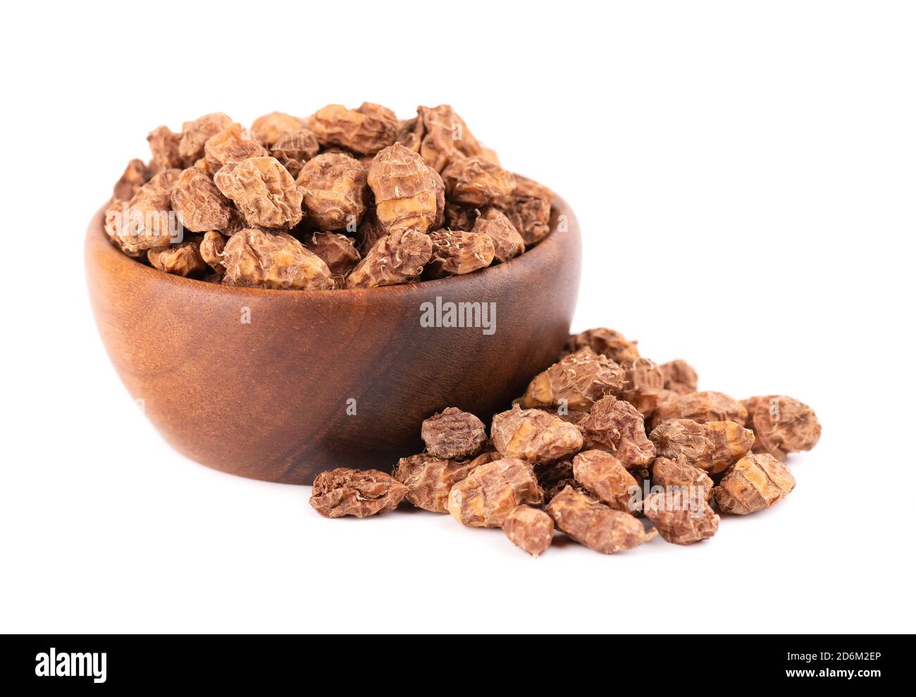 Tigernuts isolated on white background. Chufa nuts or tiger nuts in ...